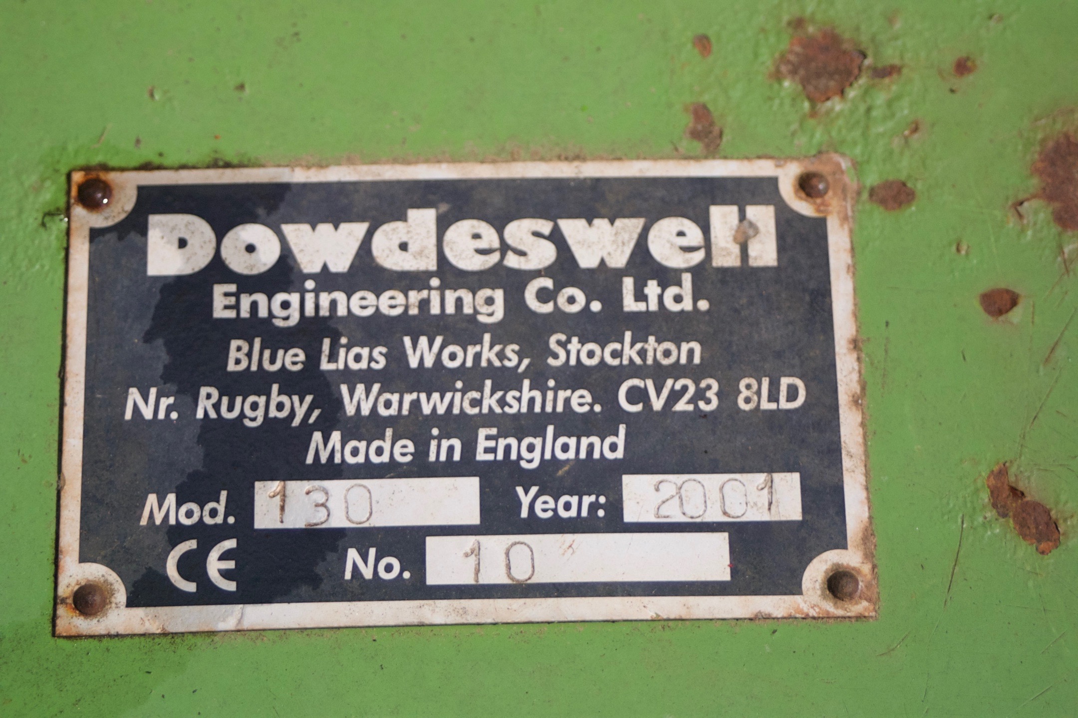 Dowdeswell Rotavator 130 c/w cage roller, new blades. 3.3m working width