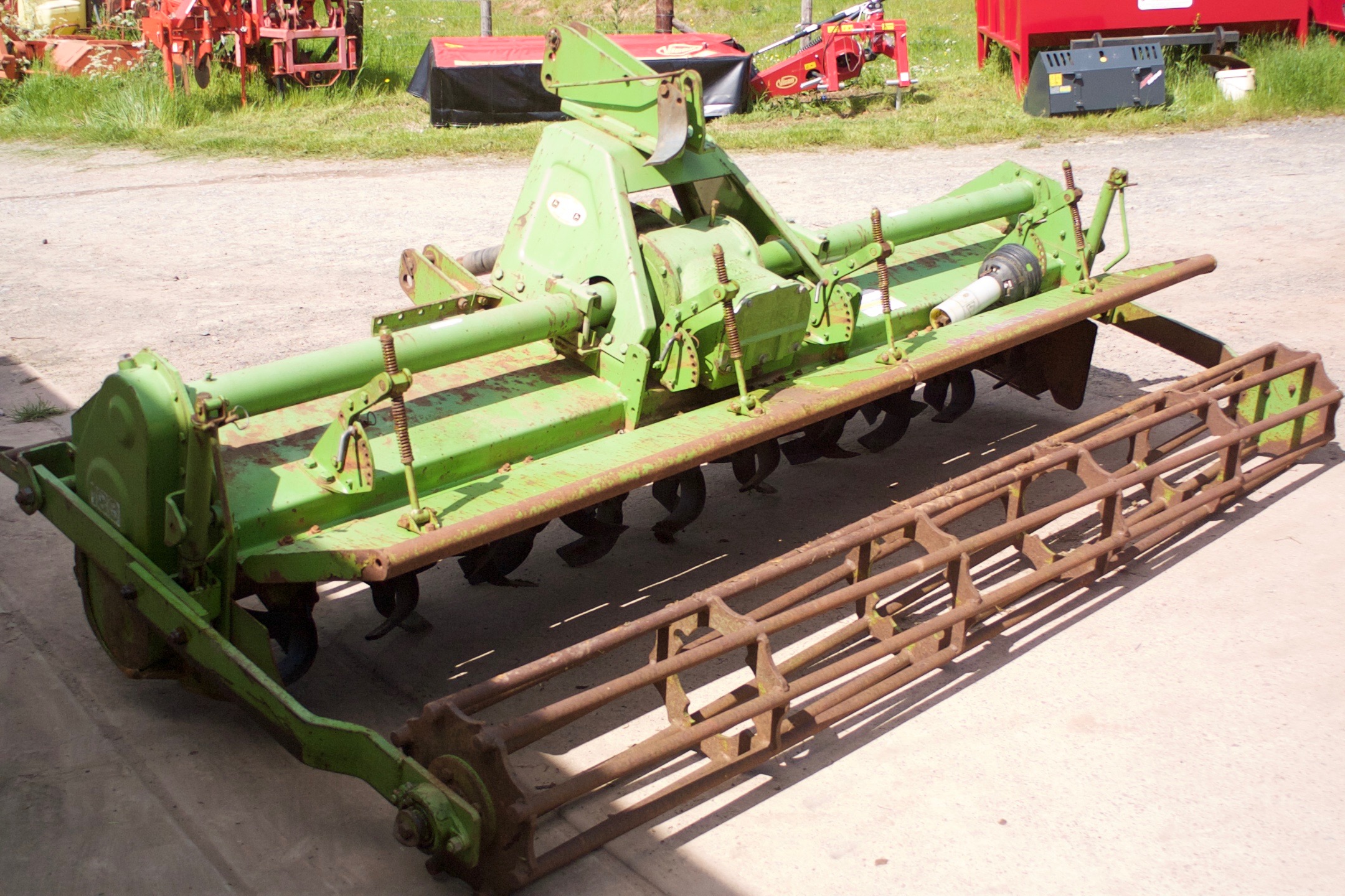 Dowdeswell Rotavator 130 c/w cage roller, new blades. 3.3m working width
